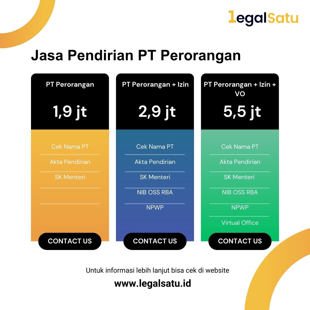 Membuat PT Perorangan Sesuai Aturan yang Benar, Berikut Caranya